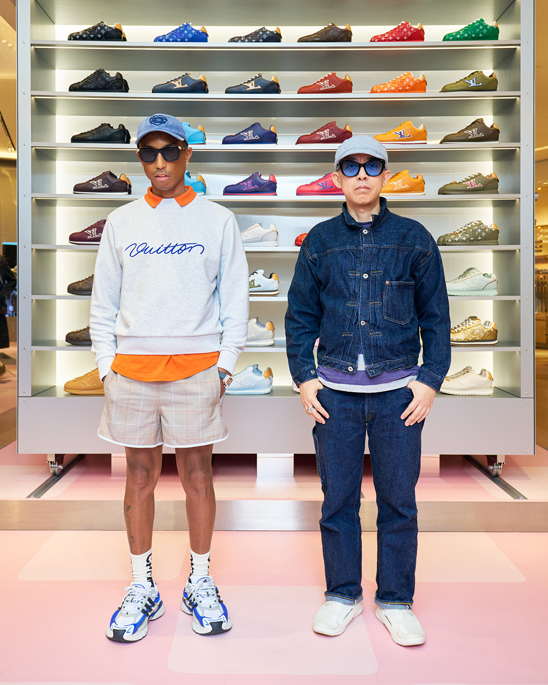 Pharrell Williams and Nigo Visit Louis Vuitton Shibuya to Celebrate ...